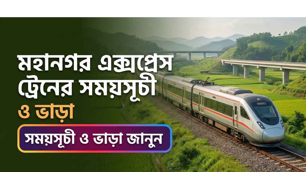 মহানগর এক্সপ্রেস ট্রেনের সময়সূচী ও ভাড়া ২০২৬ - Train Times BD