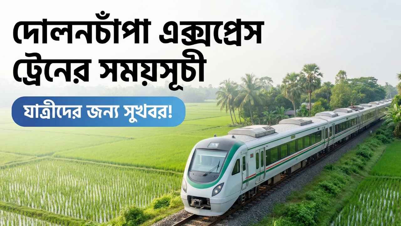দোলনচাঁপা এক্সপ্রেস ট্রেনের সময়সূচী ও ভাড়া ২০২৬ - Train Times BD